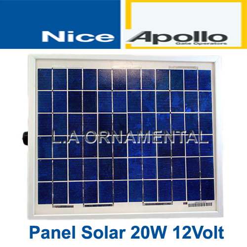 Apollo Solar Panel 20 Watts solar panel 20 watt gate openers