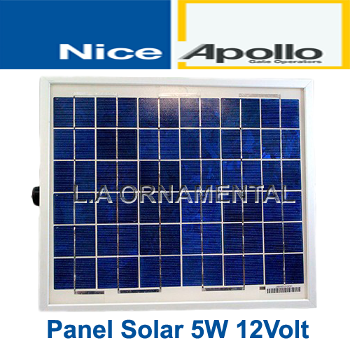 Apollo Solar Panel 5 Watts solar panel 5 watt gate openers