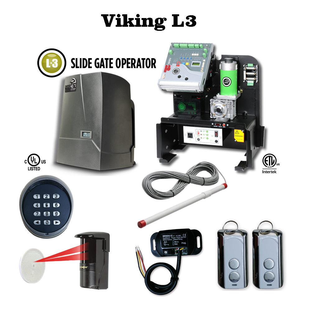 Viking L3 Sliding Gate Slide Commercial Operator Access L3 Gate Opener
