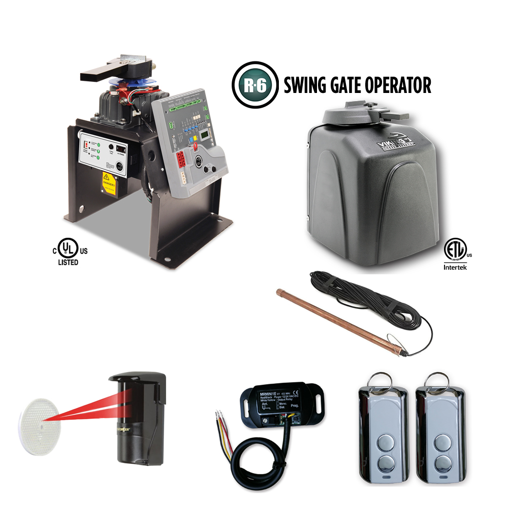 Viking R6 Slide gate Opener Viking R-6 Residential Swing Gate Opener