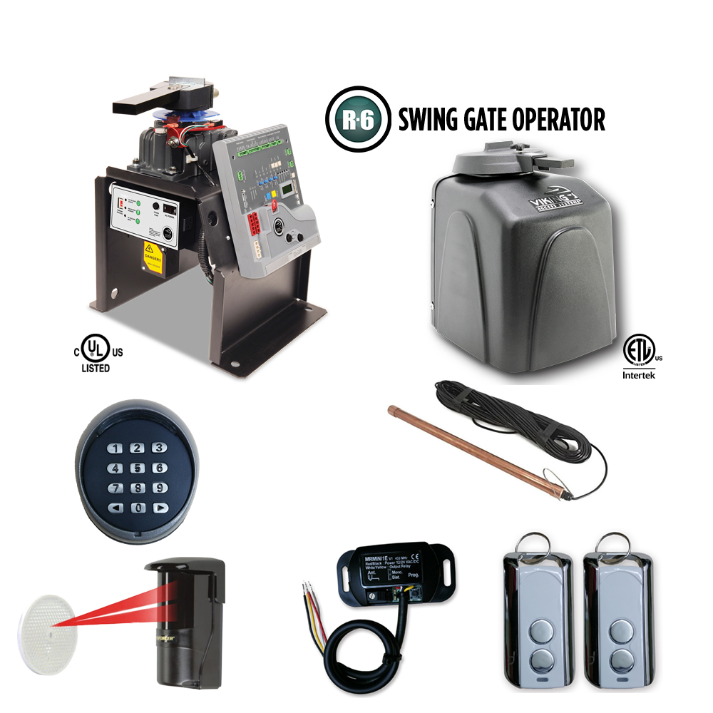 Viking R6 Slide gate Opener Viking R-6 Residential Swing Gate Opener