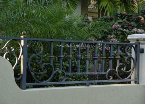 Crescent Moon III Aluminum Fence Design Custom decorative Design Fence